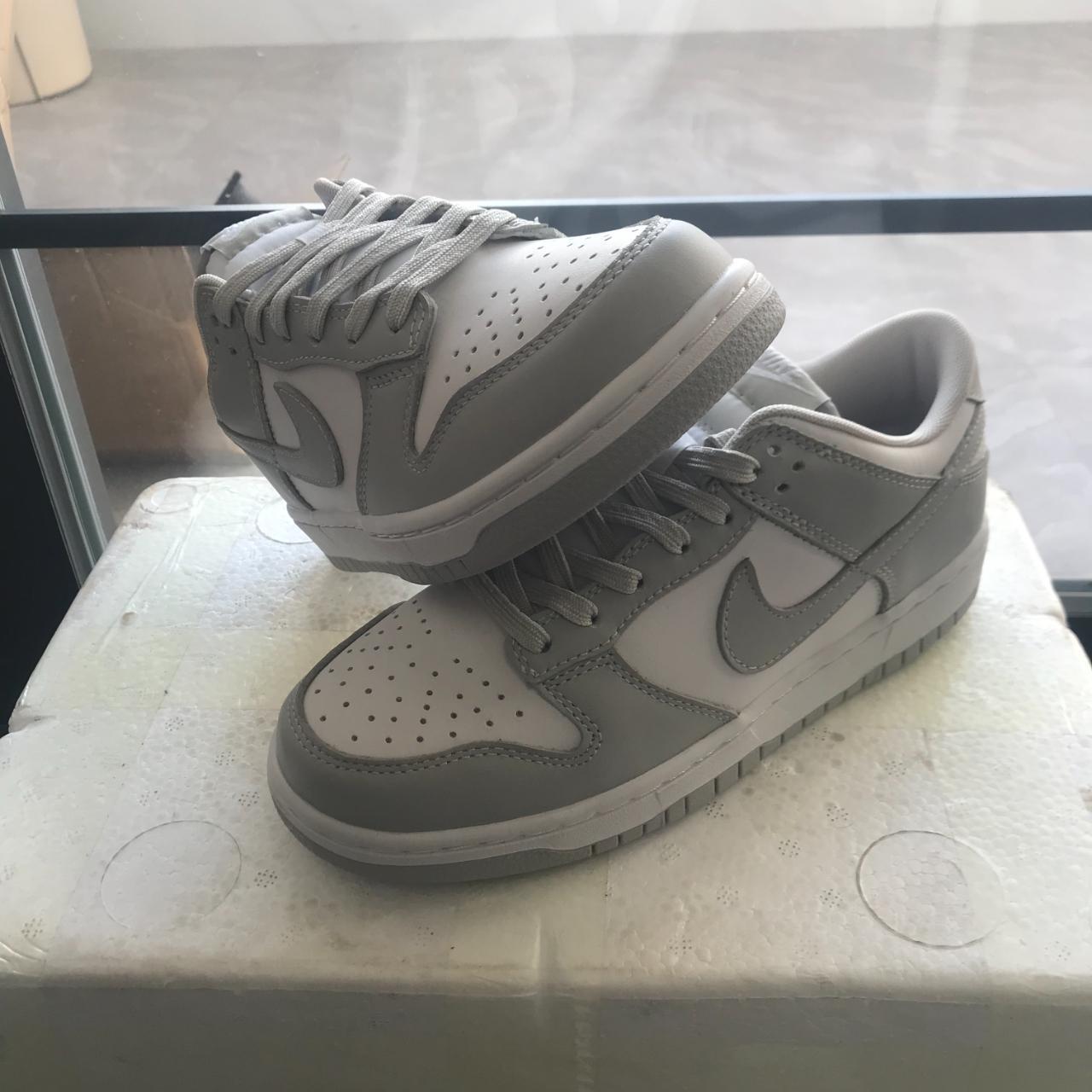 Nike Dunk Low Photon Dust Grey White Womens Size... - Depop
