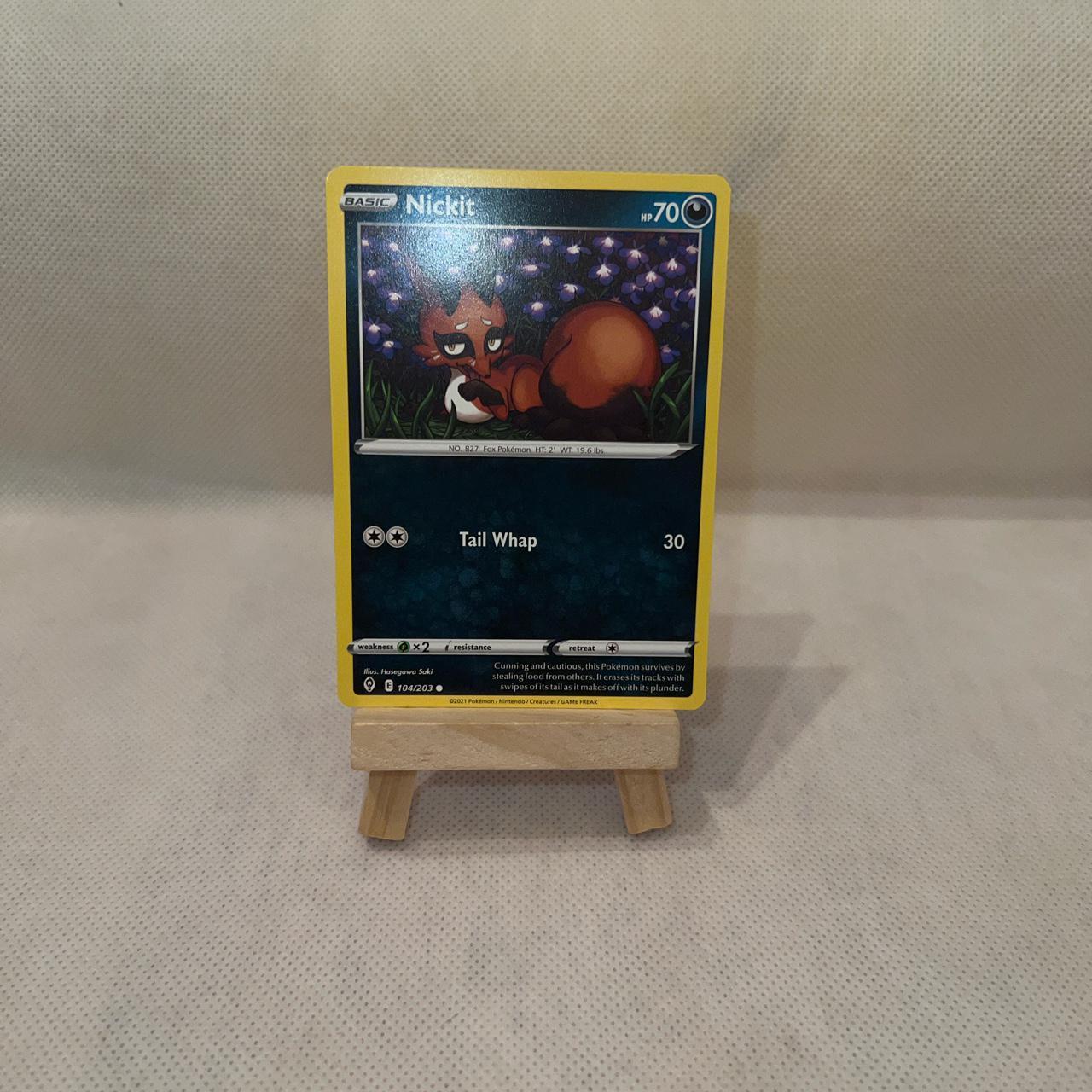 104/203 Nickit | Common | Pokemon Trading Card Game... - Depop
