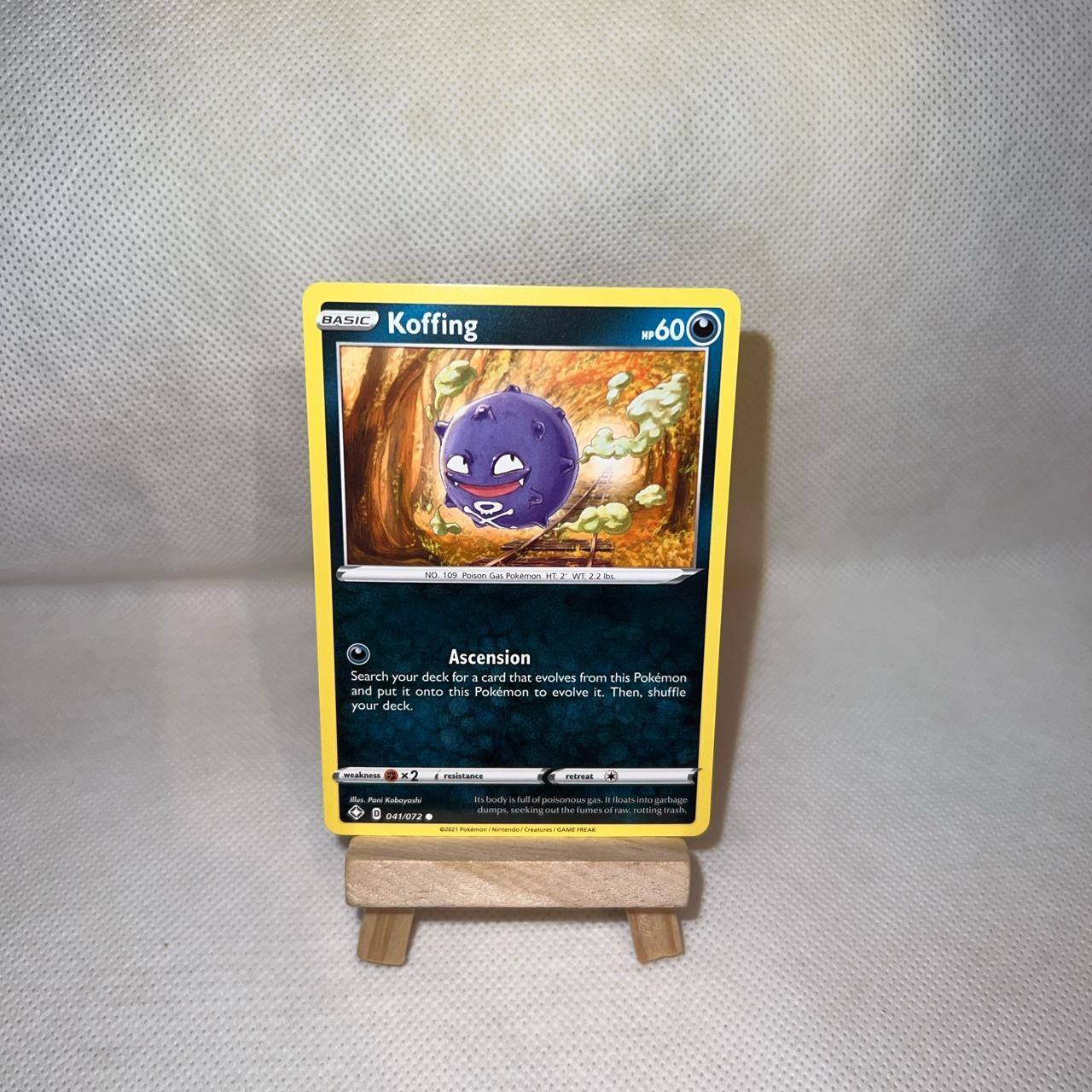 041/072 Koffing Common Pokemon Trading Card Sword &... - Depop