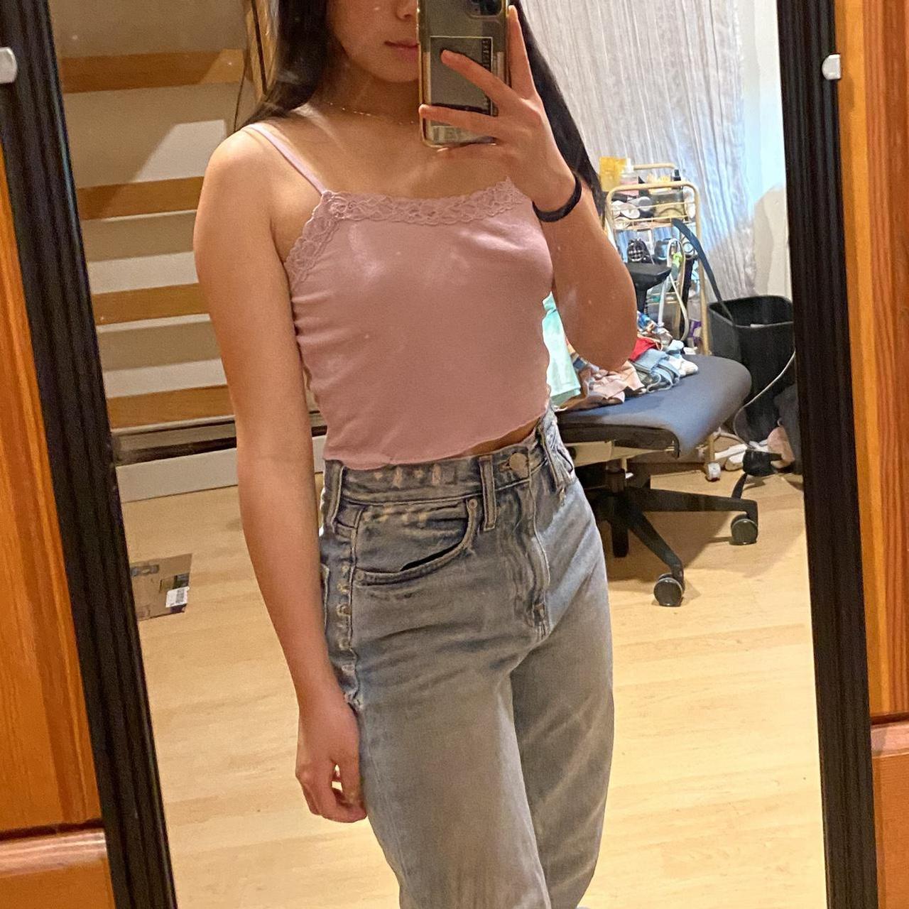 the cutest spaghetti strap cropped camisole (cropped... - Depop