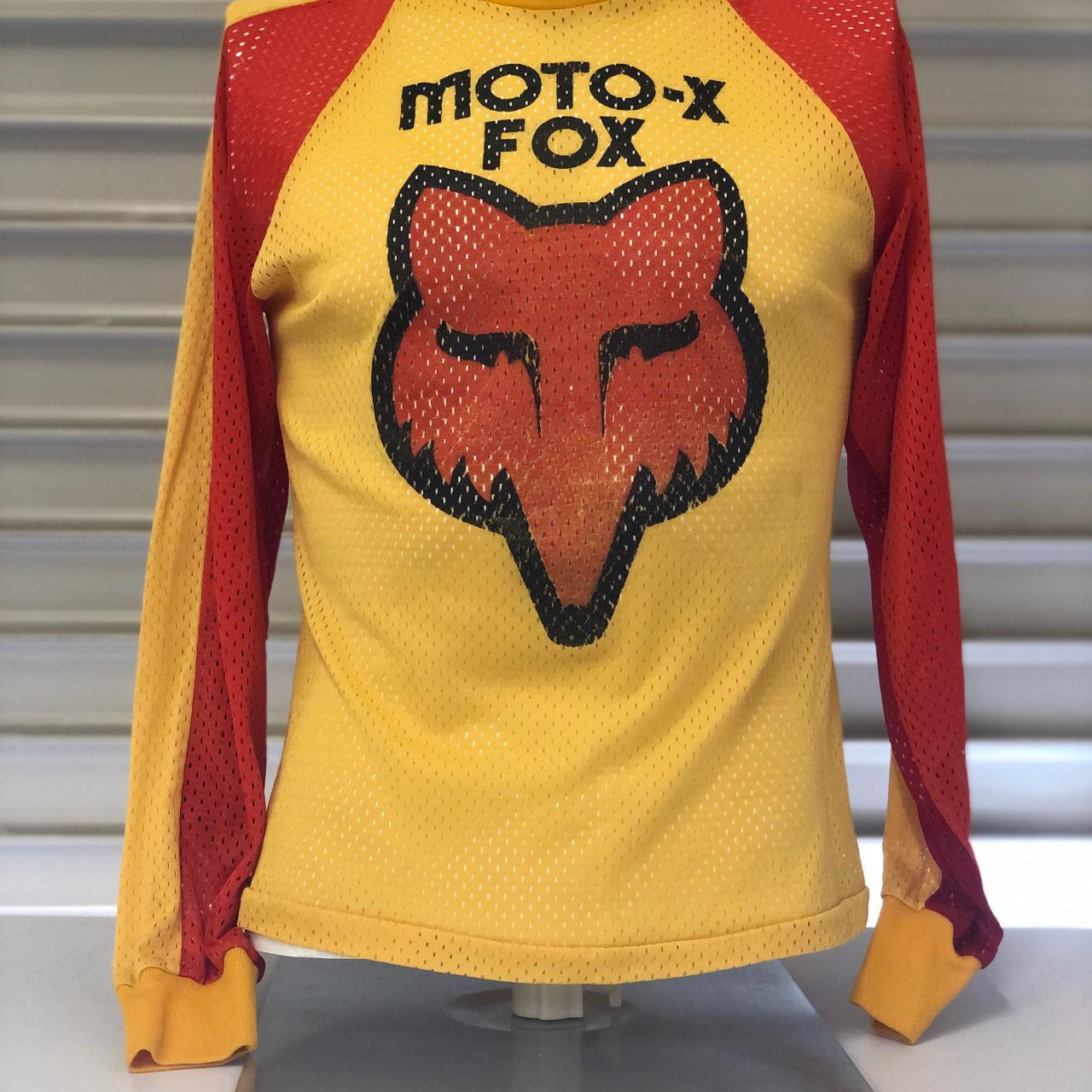 *RARE* VINTAGE Moto-X FOX Mesh Motocross Jersey Dirt... - Depop