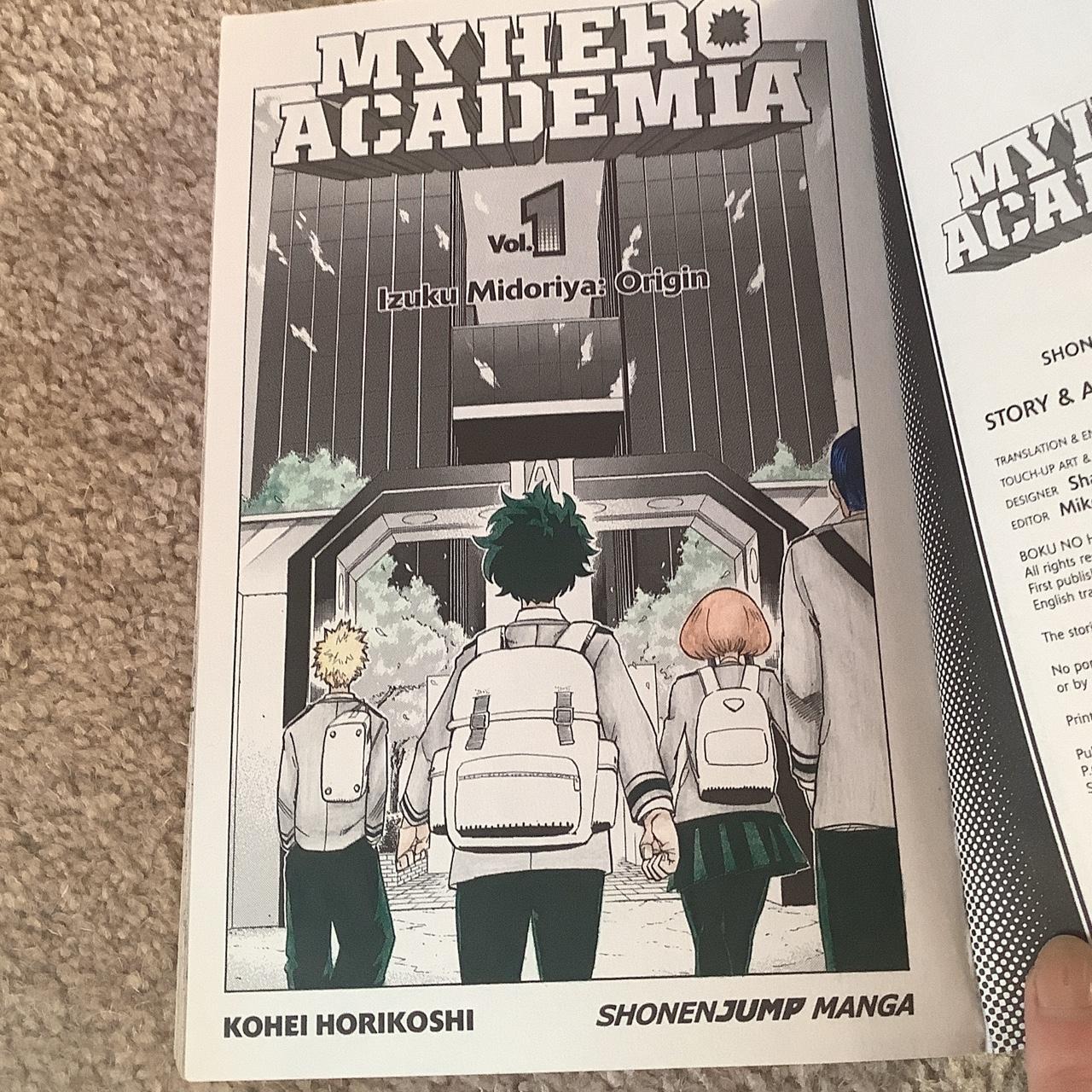 Anime bundle Volumes 1, 2 & 3 of my hero academia... - Depop