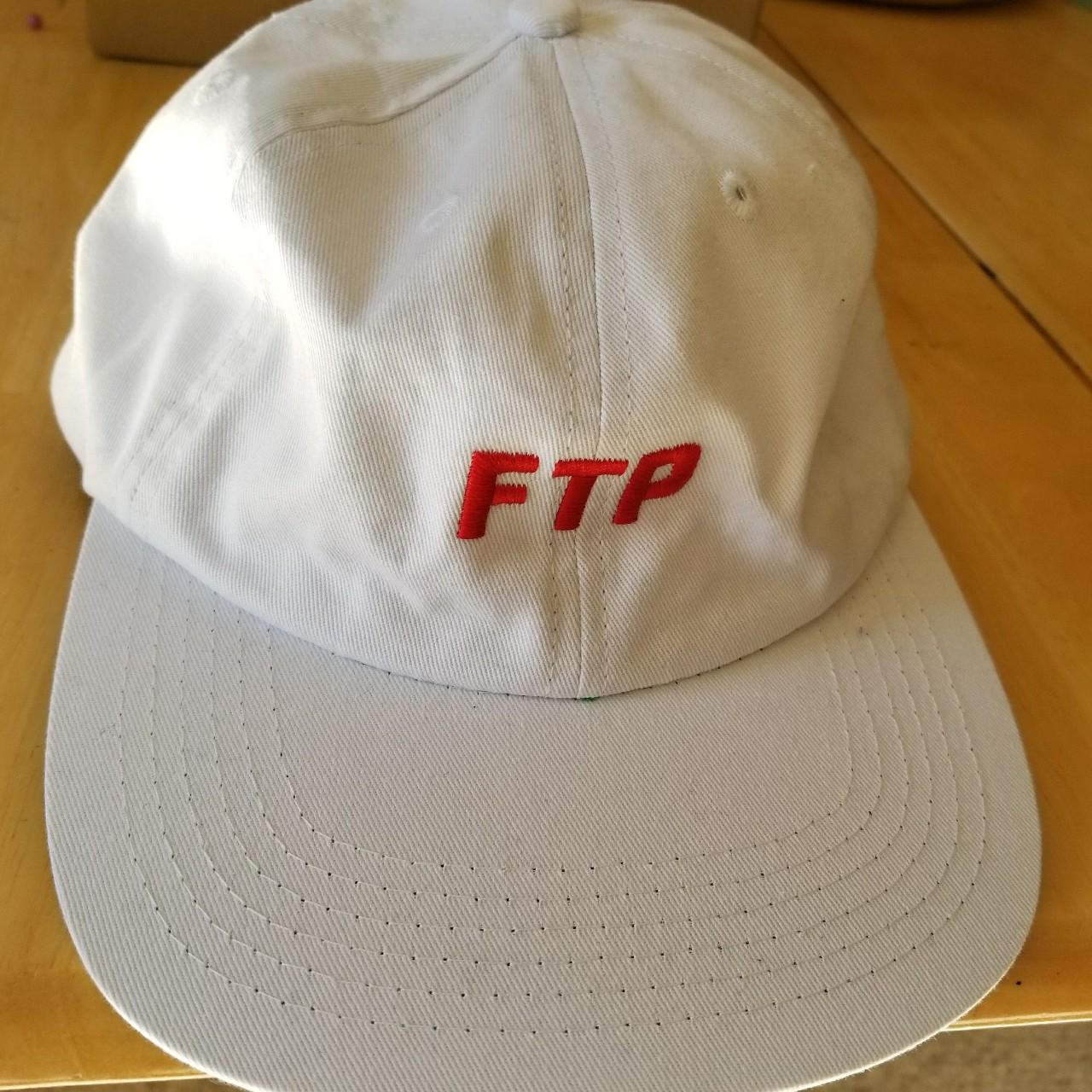 White and Red FTP Fuck The Population camp cap... - Depop