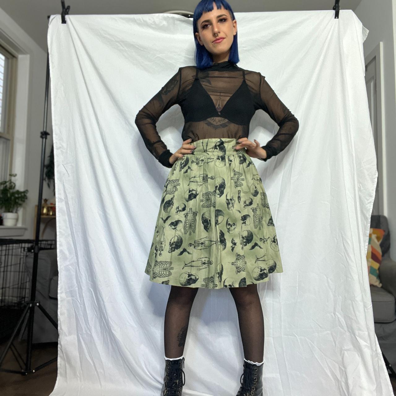 Modcloth Halloween Flare Skirt Halloween with... - Depop