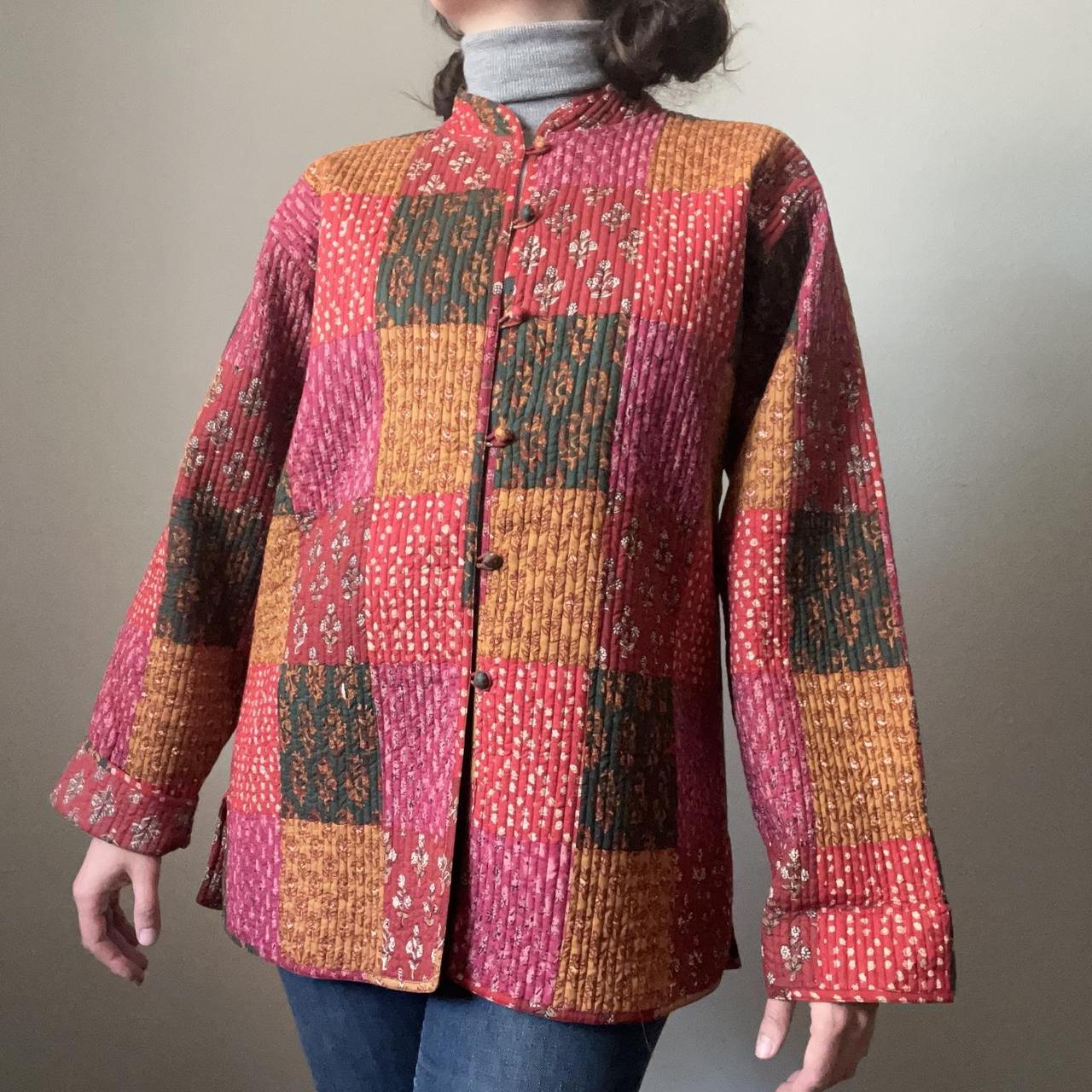 Multicolor Patchwork Quilt Jacket Obsessed with... - Depop