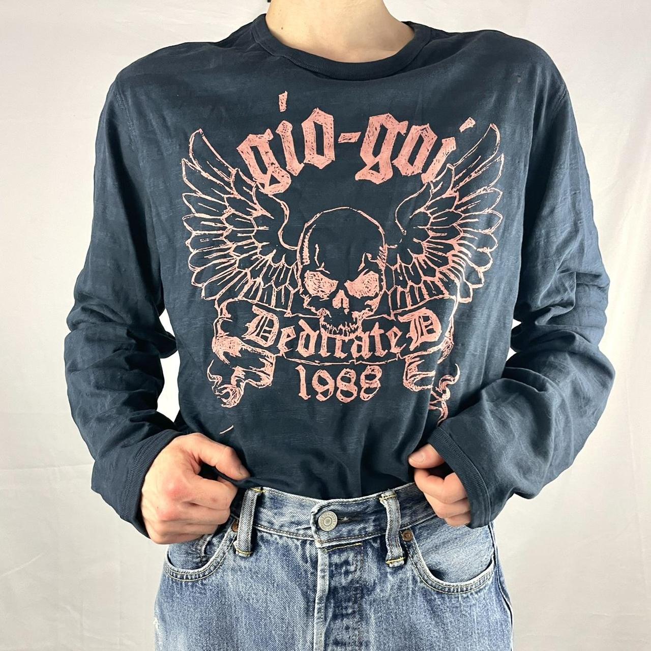 Y2k vintage Gio Goi long sleeve tshirt - Insane... - Depop