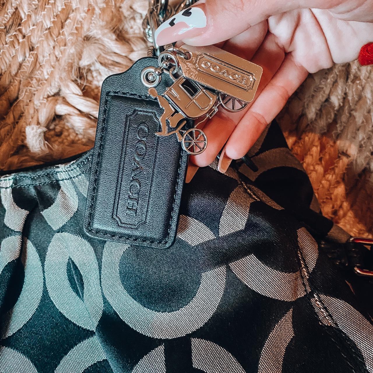 Mid 2000s authentic Coach logo slouchy purse 🖤 ... - Depop