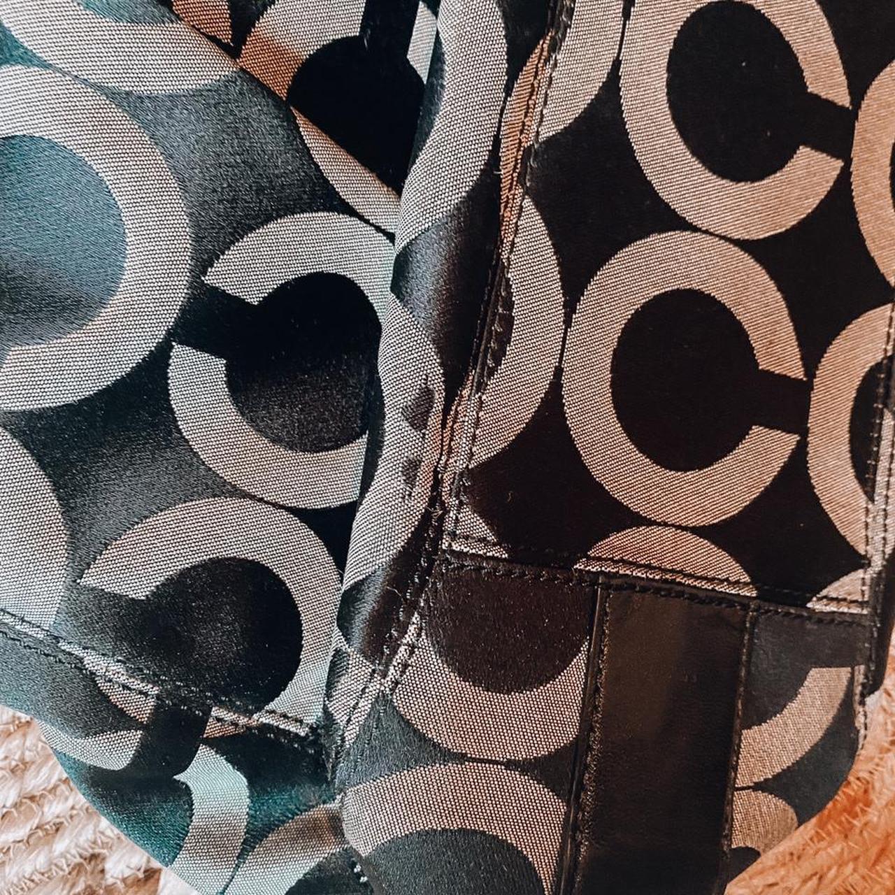 Mid 2000s authentic Coach logo slouchy purse 🖤 ... - Depop