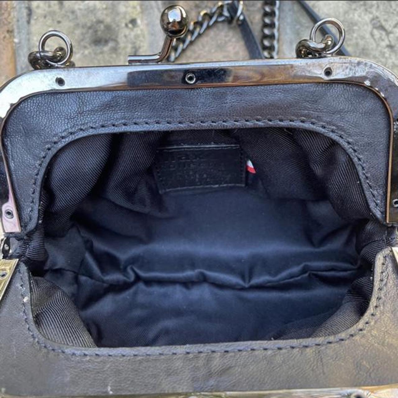 Maxon Collection Black Italian Leather Evening... - Depop