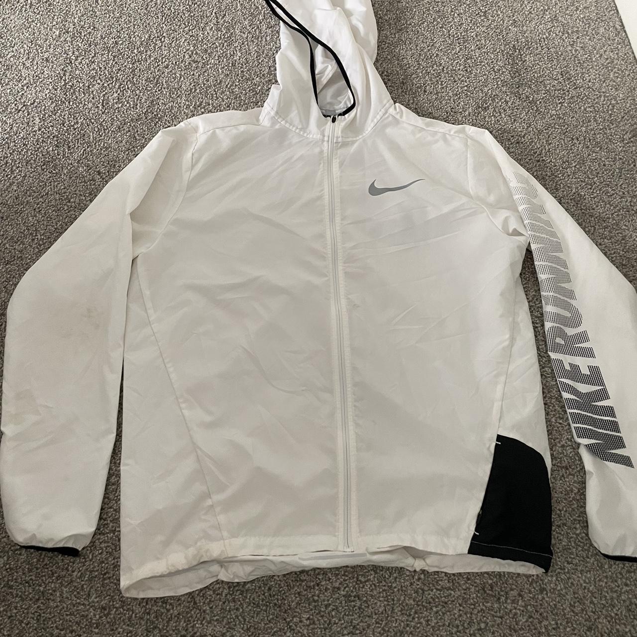 Nike Running Jacket Light dirt mark on sleeve would... - Depop