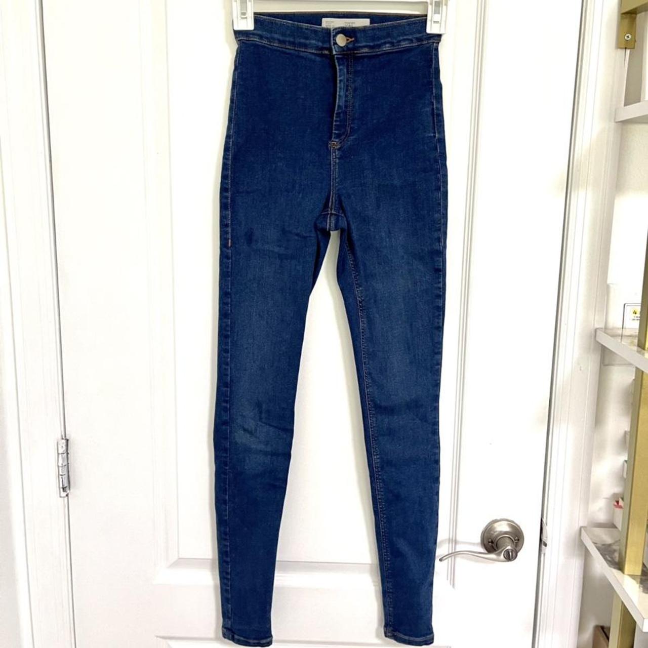 Topshop Joni Jeans in Blue 💙 never worn! #topshop... - Depop