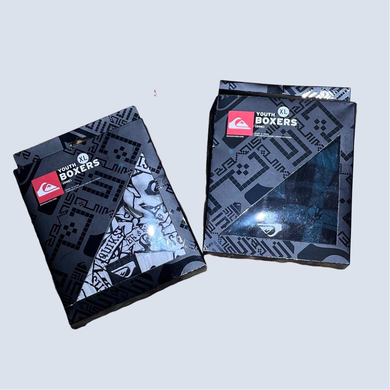 Two new Quicksilver youth boxers. I love the design... - Depop
