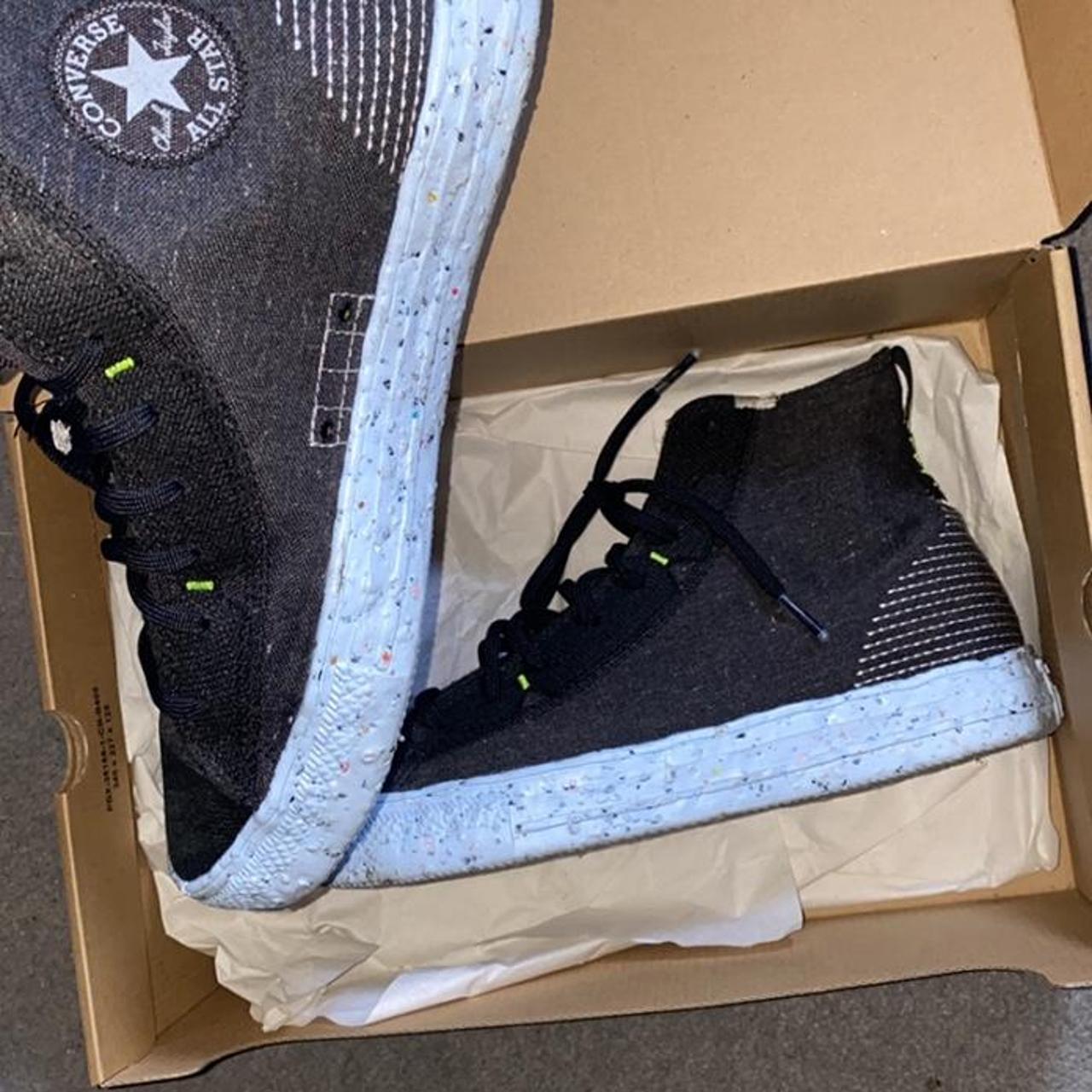 Limited edition converse all stars , worn once! - Depop