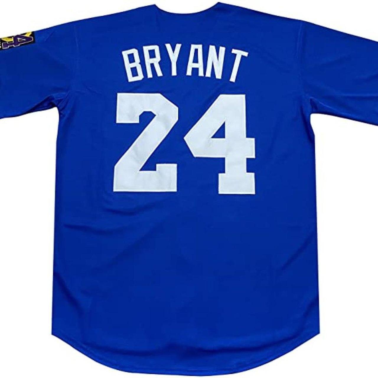 Vintage Kobe Bryant Blue Baseball Jersey Available... - Depop