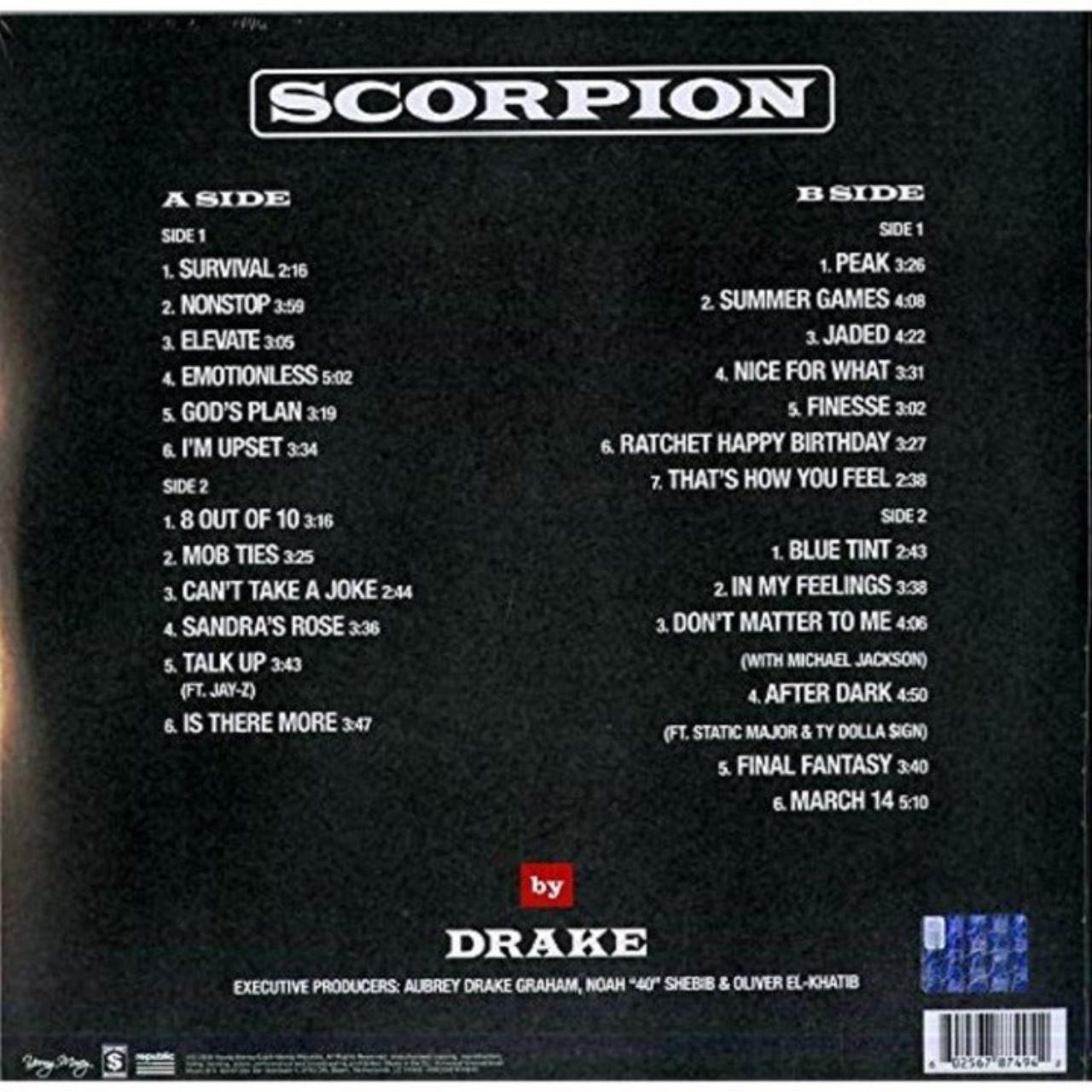 Drake Vinyl Record, Album: Scorpion (Explicit) Brand... - Depop