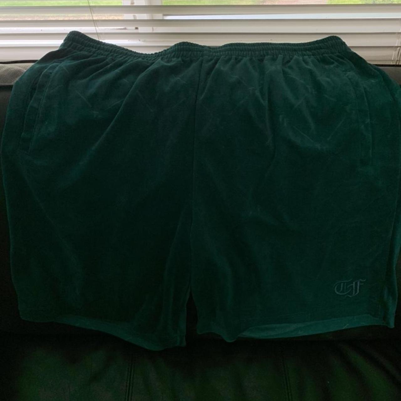 Teddy Fresh teal velour basketball shorts. Never... - Depop