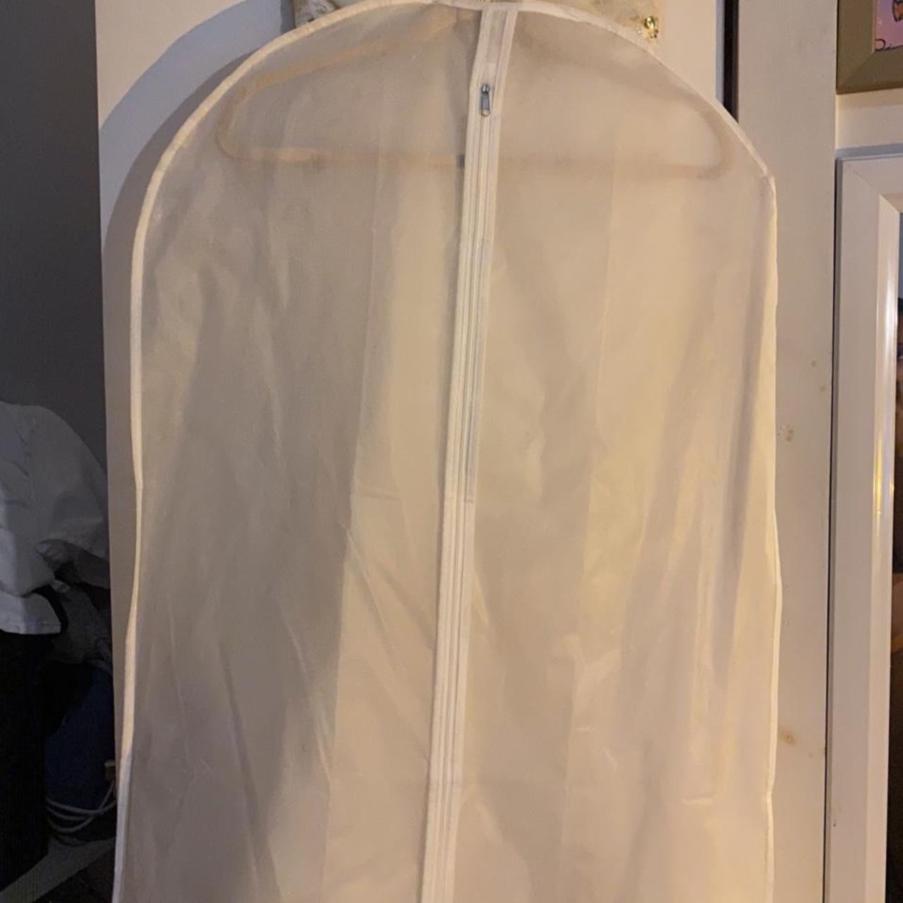 Women's White and Gold Dress | Depop