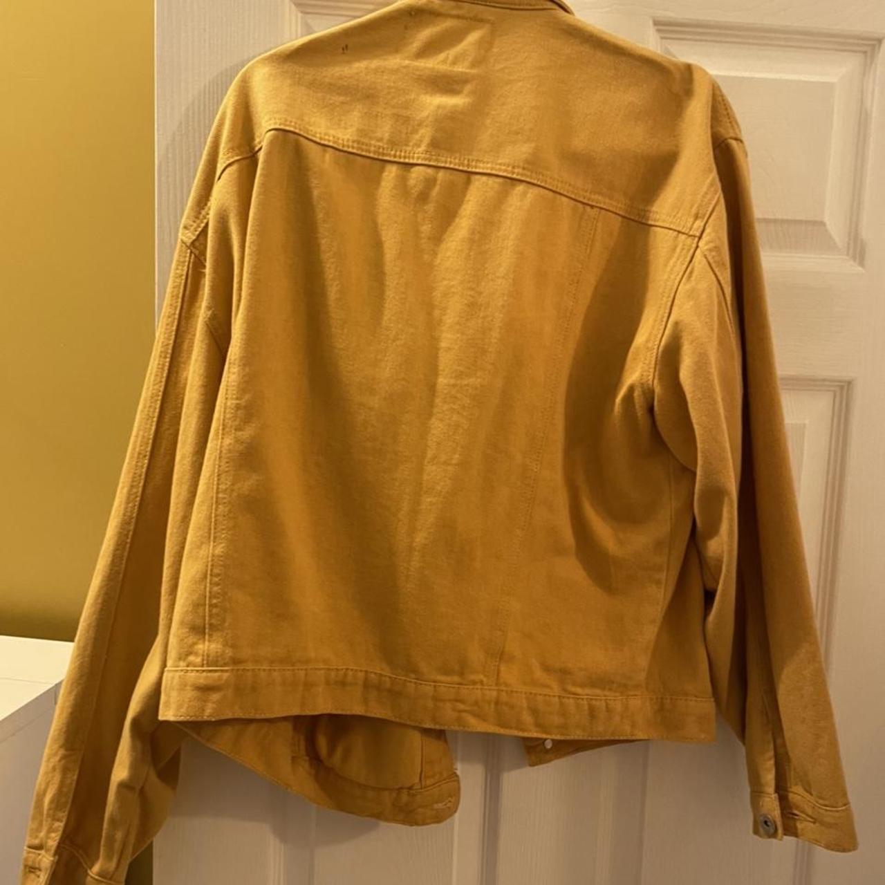 Asos Yellow denim jacket size medium - Depop