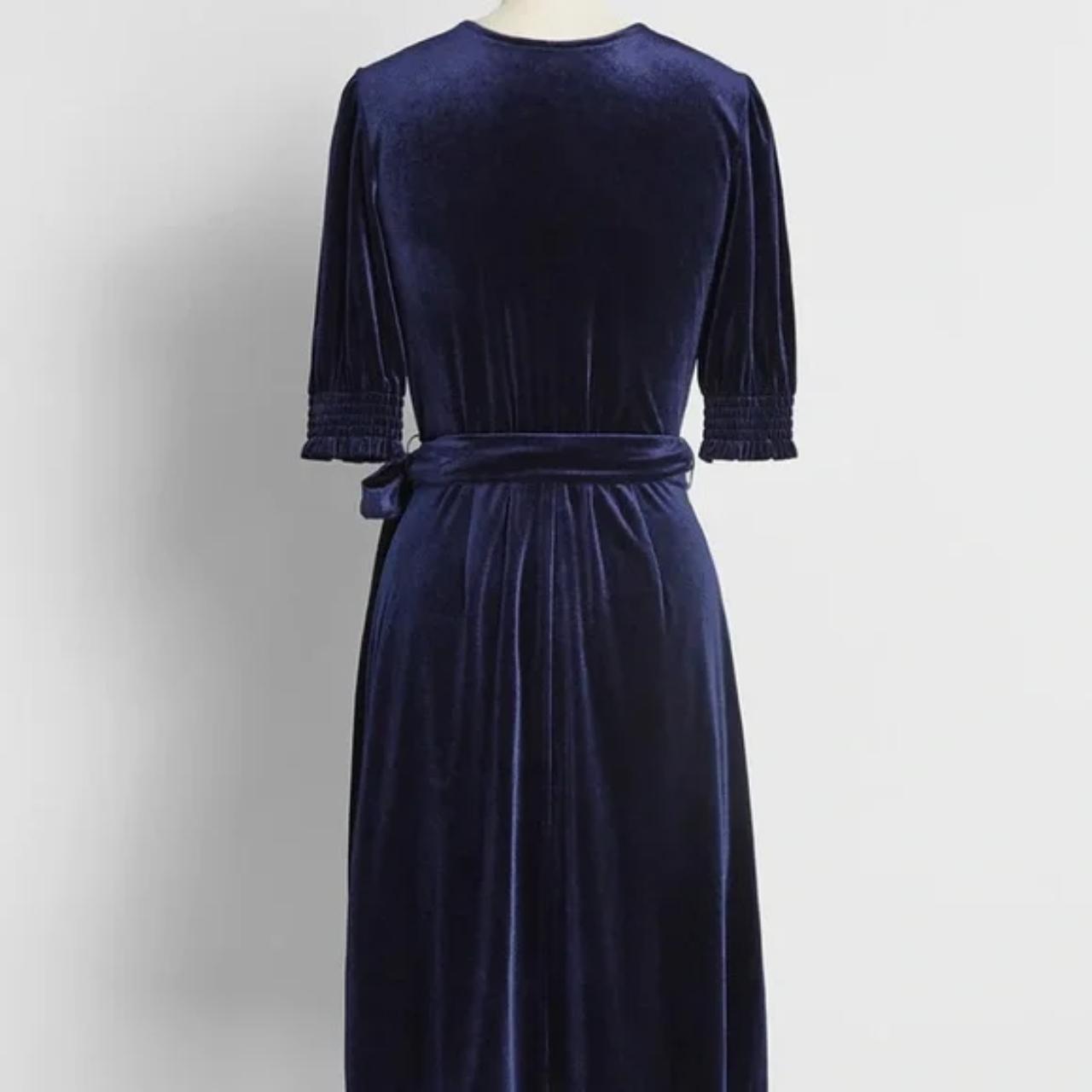 This is a gorgeous velvet mini dress from ModCloth... - Depop