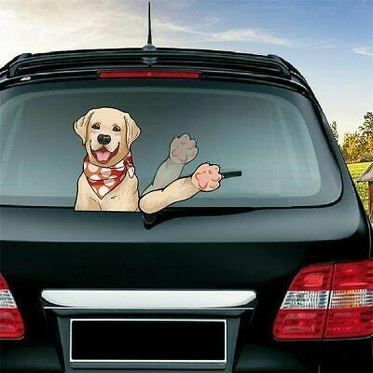 Cute Doggie wiper sticker in creative style and... - Depop