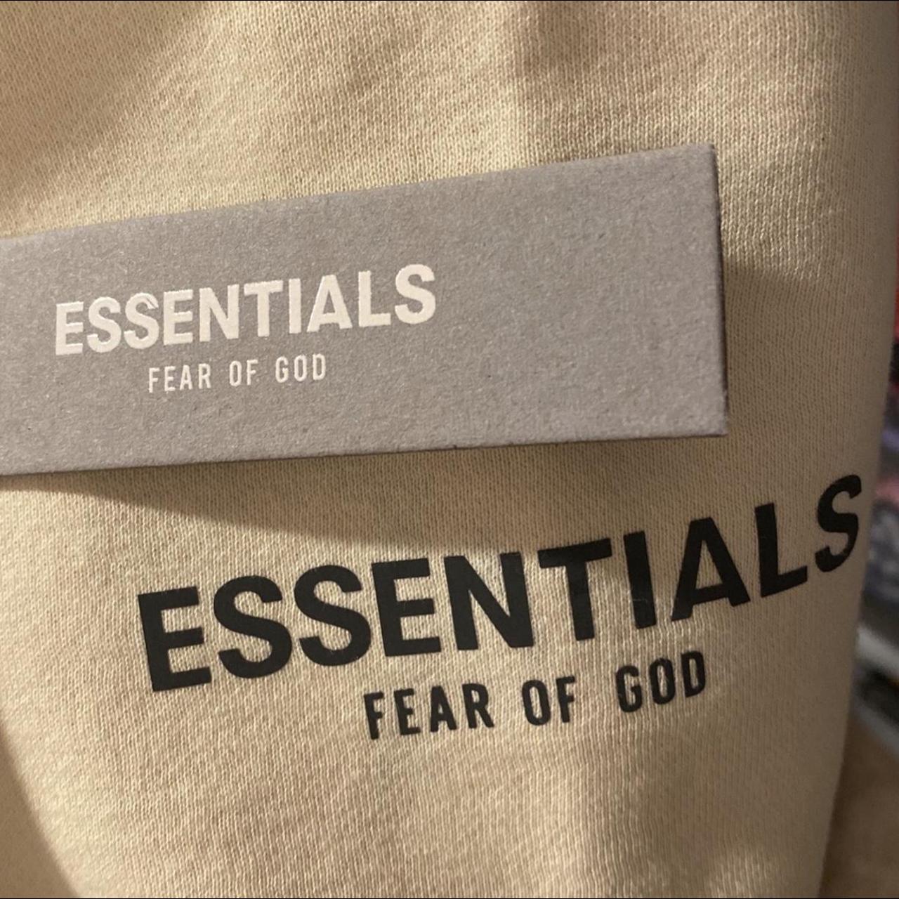 Fear of God Men's Cream and Black Jacket | Depop