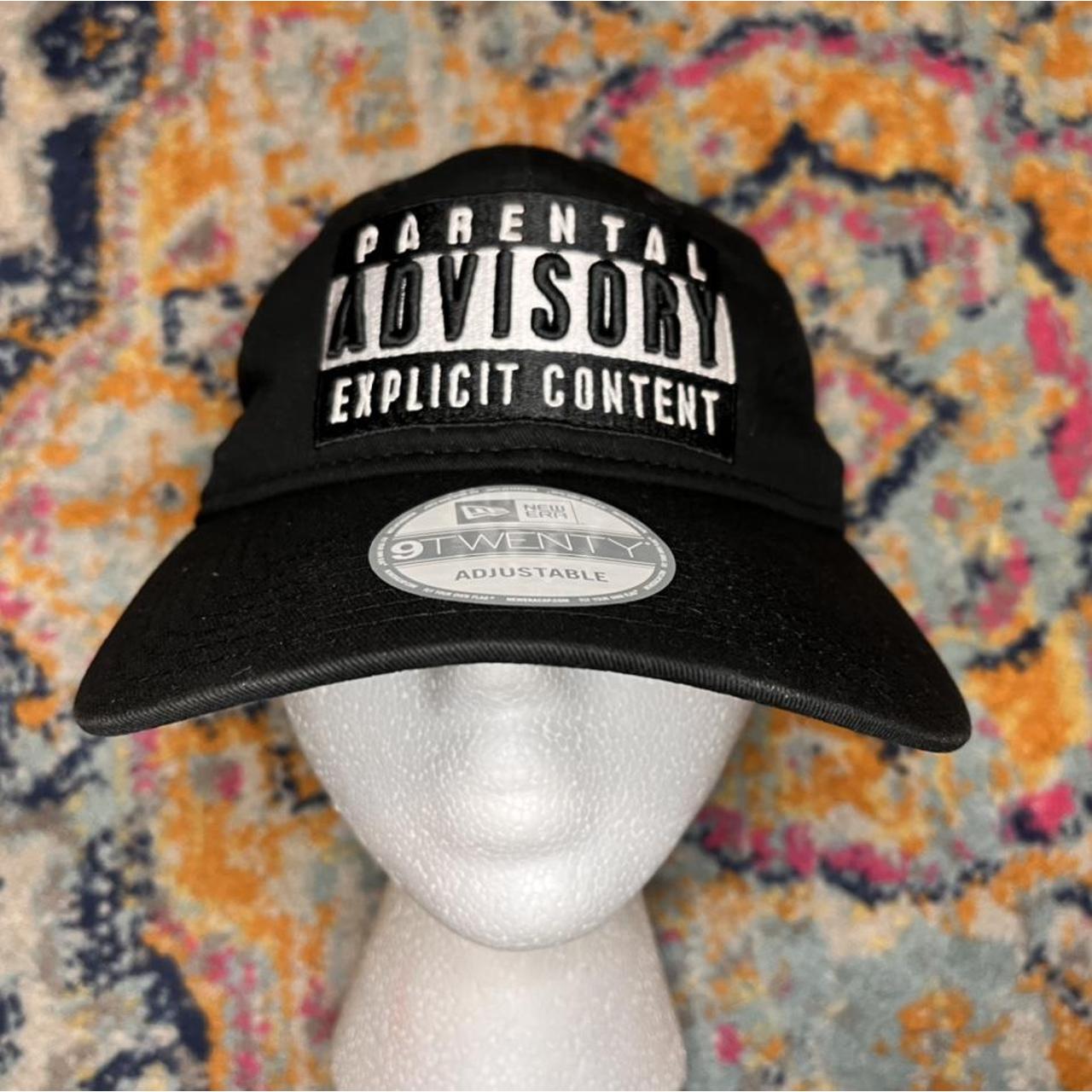 NEW ERA PARENTAL ADVISORY EXPLICIT CONTENT HAT No... - Depop
