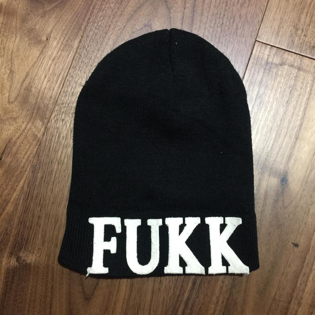 Fresh I am FUKK Beanie 10/10... - Depop