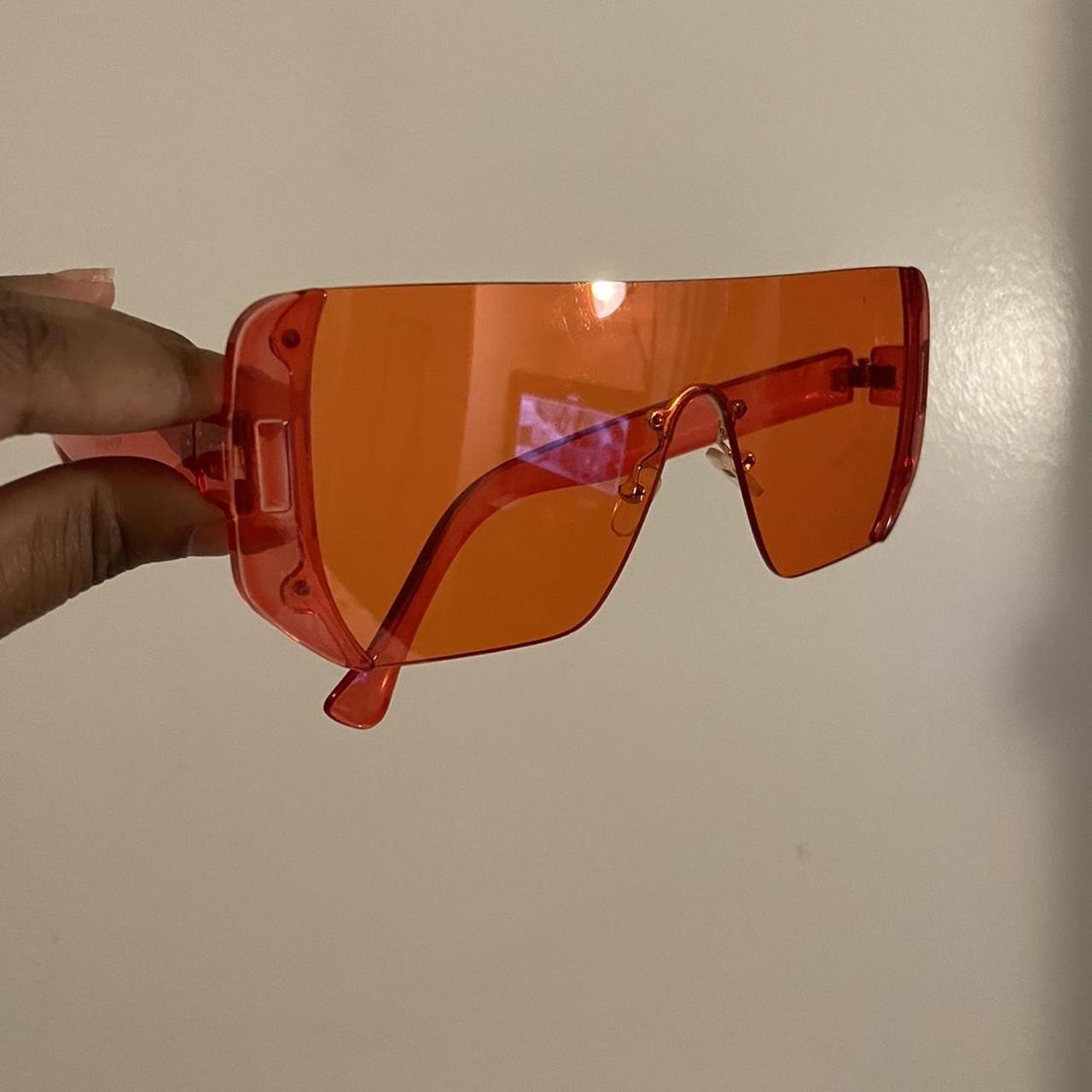 Red Rimless Big Frame Glasses . Brand New ! Comes... - Depop