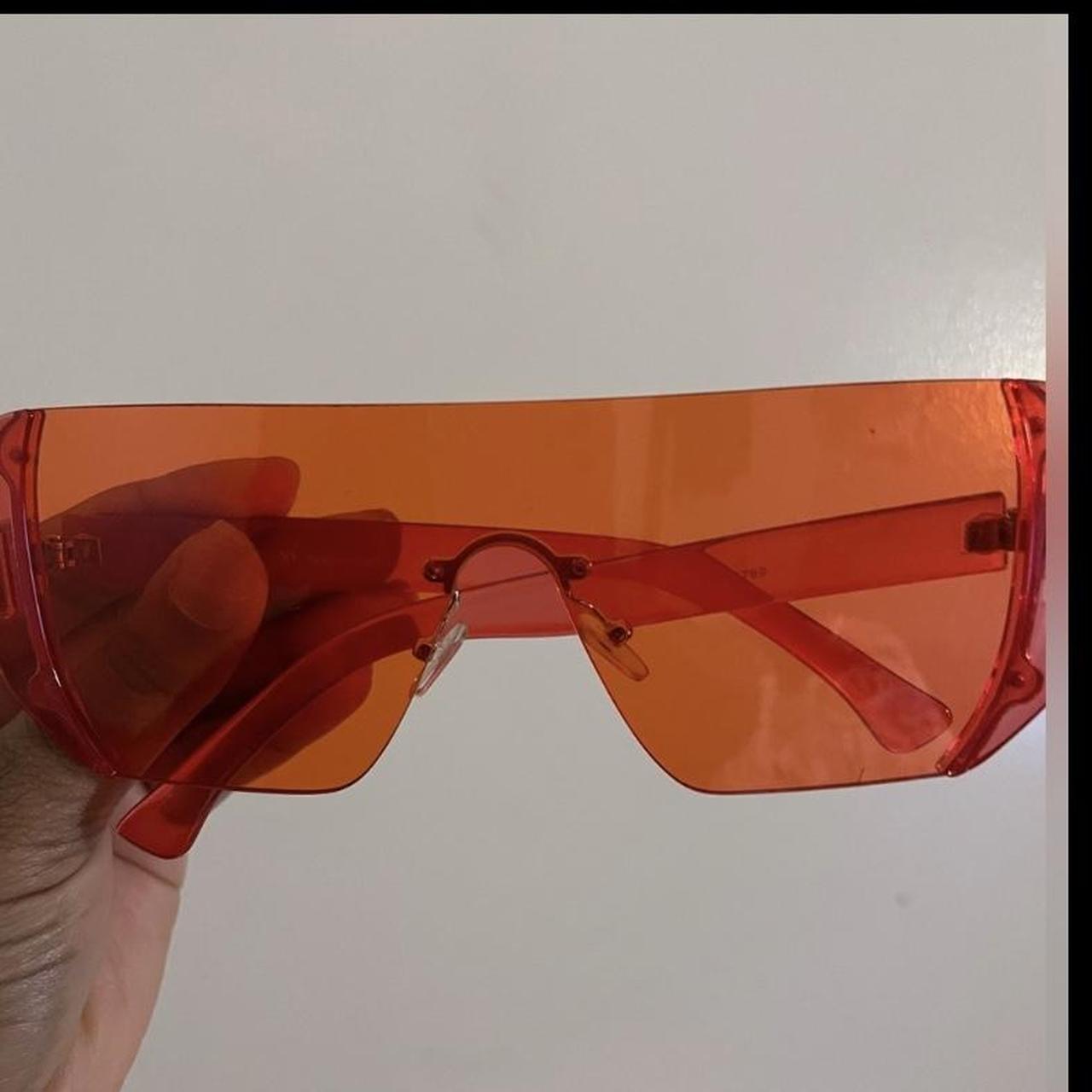 Red Rimless Big Frame Glasses . Brand New ! Comes... - Depop