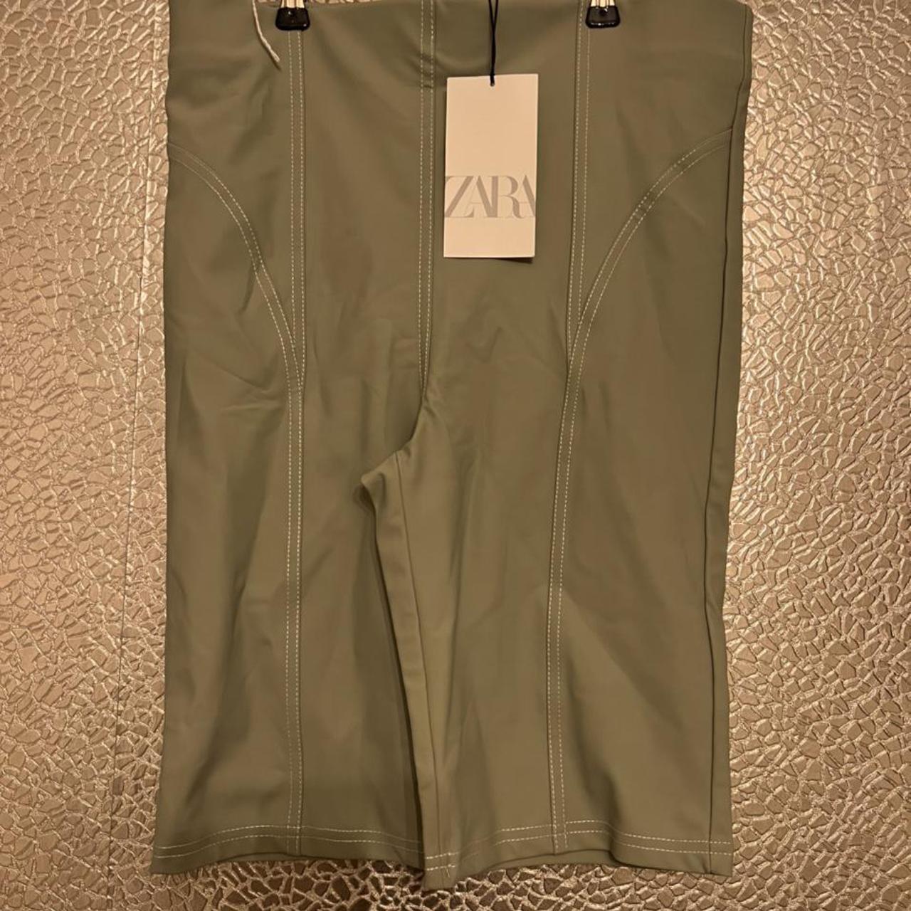 Zara Women's Green Shorts | Depop