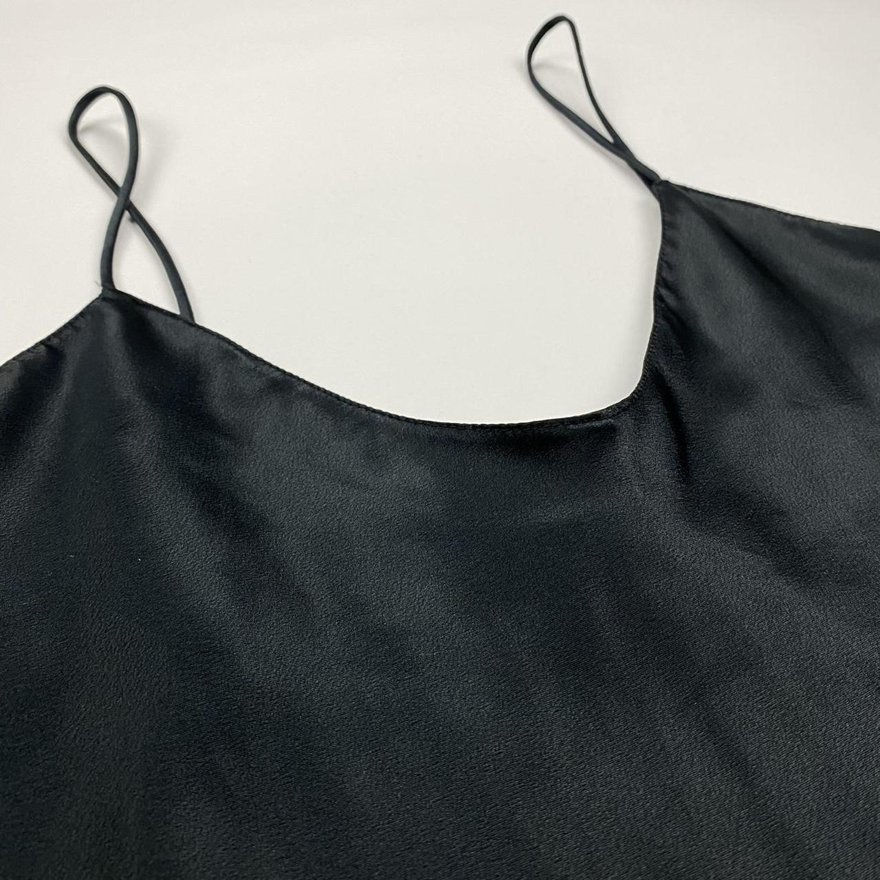 calvin klein X japan intimate cami -black satin... - Depop