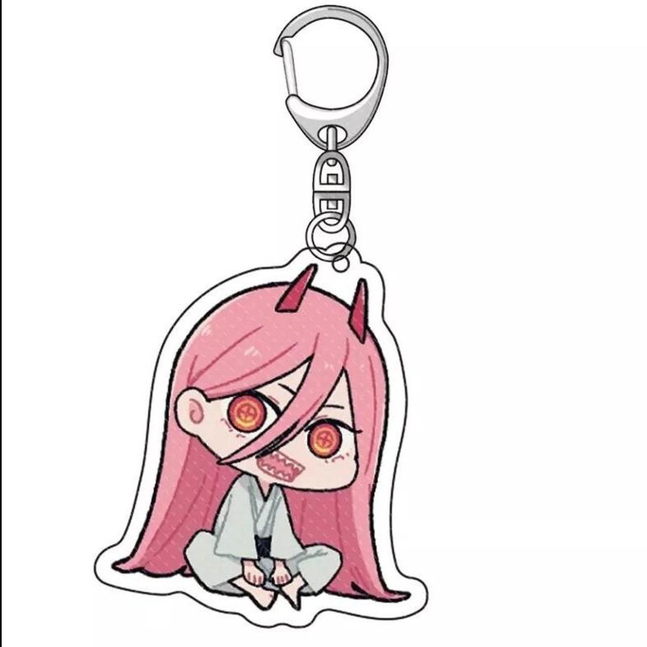 Chainsaw man keychain Power keychain Look through... - Depop