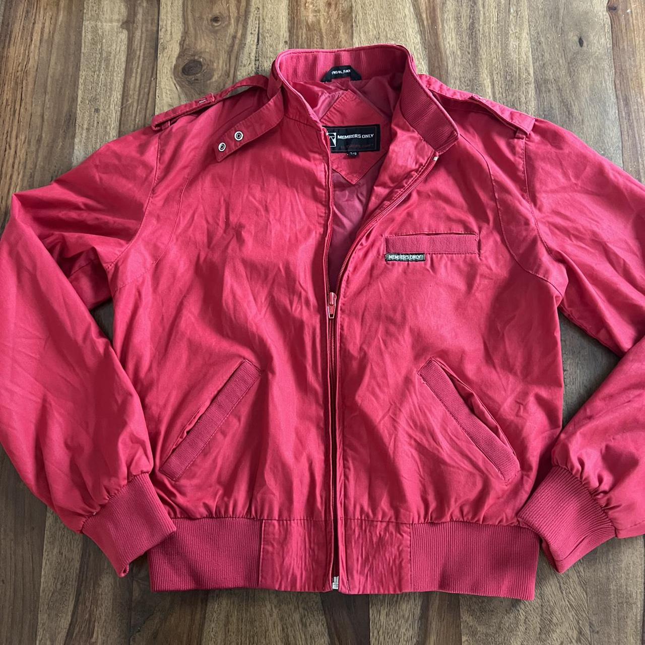Members Only Men's Red Jacket | Depop