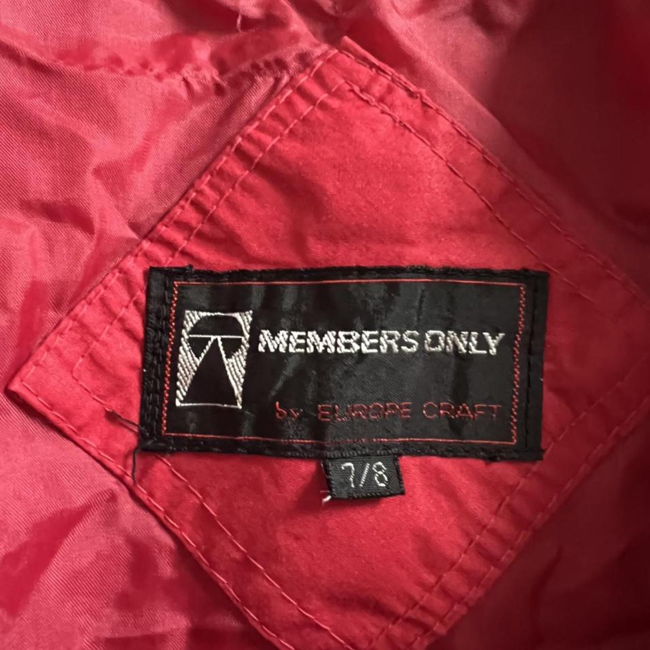 Members Only Men's Red Jacket | Depop