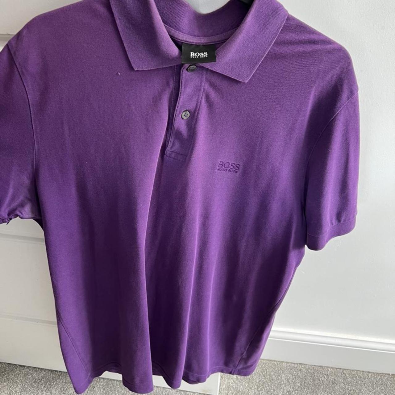 Hugo Boss Men's Purple Polo-shirts | Depop