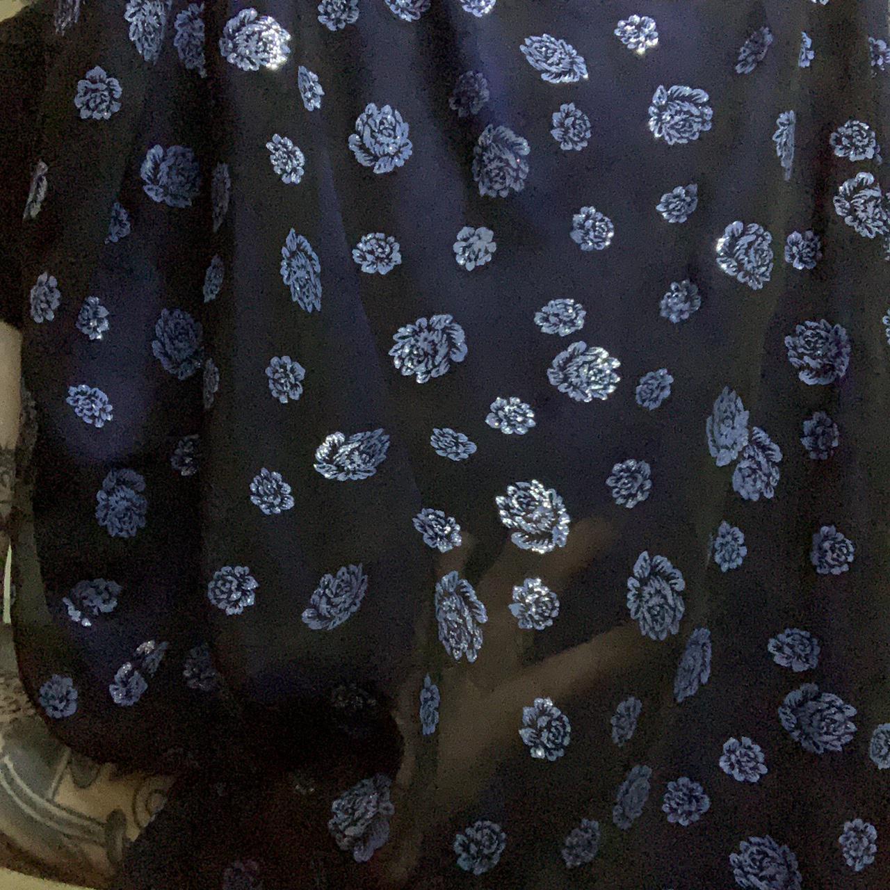 Women's Navy and Blue Skirt | Depop