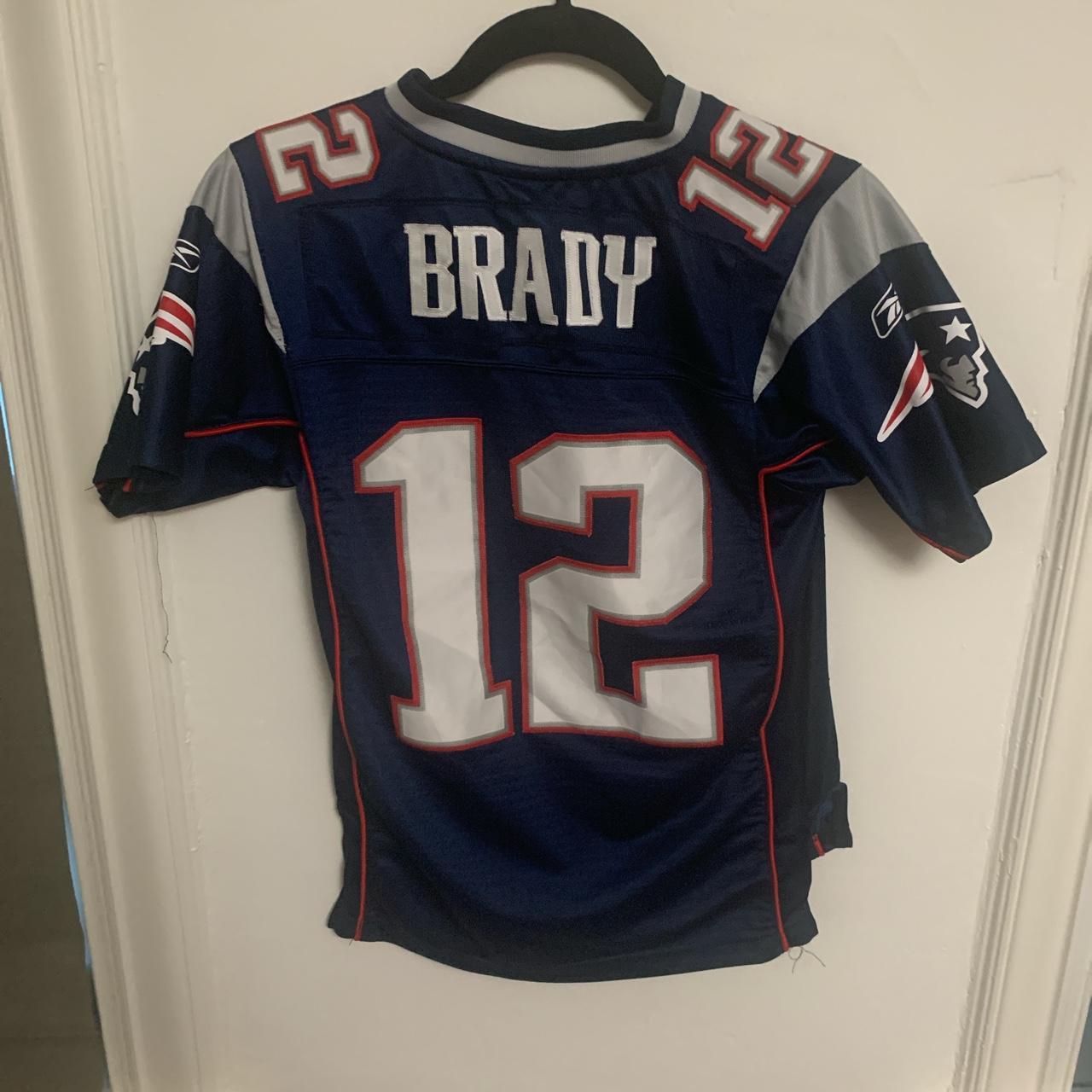 Throwback Tom Brady patriots jersey. *Youth size* | Depop