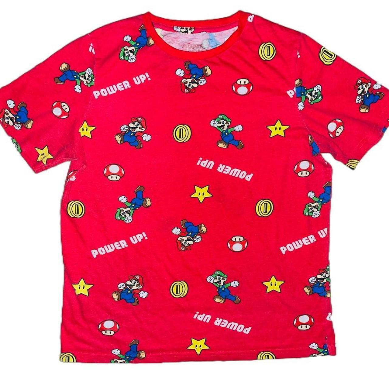 Y2K Mario & Luigi Power Up AOP All Over Print... - Depop