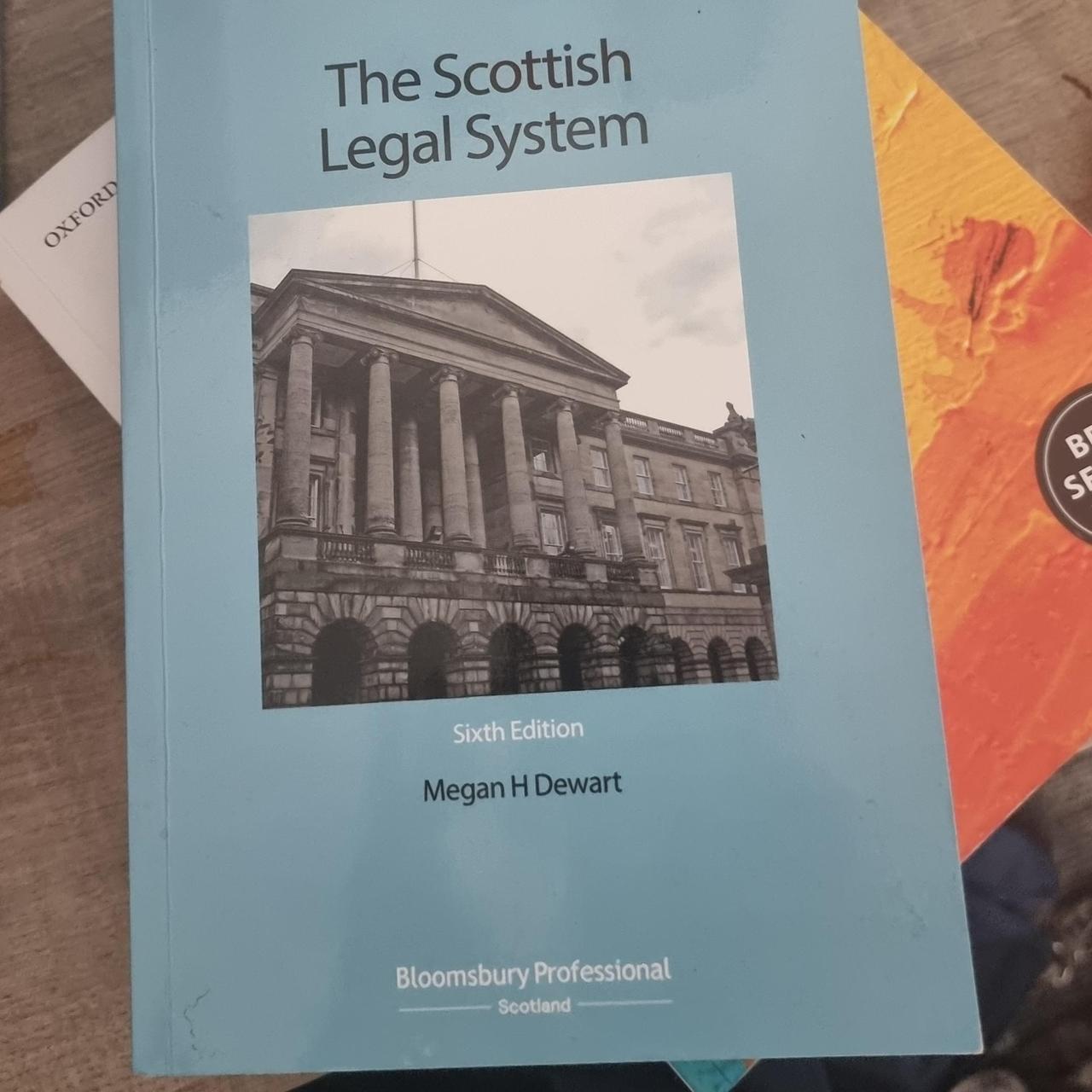 Law book Scottish legal system by Dewart Sixth... - Depop