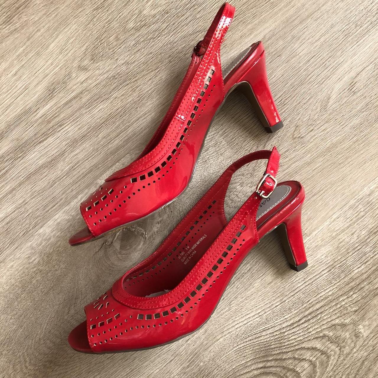 Easy Street Women's Red Courts | Depop