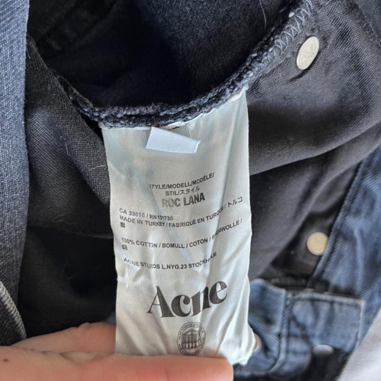 Acne Studios ROC LANA jeans Dark Blue Size 31 Waist,... - Depop