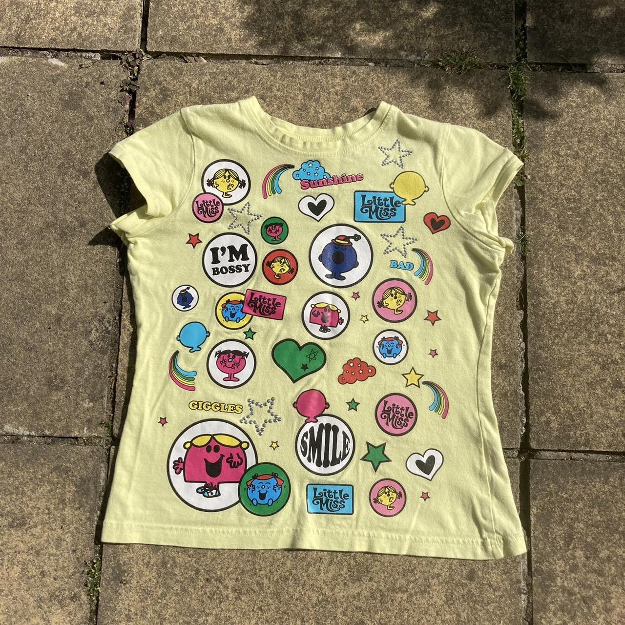 y2k Tammy Girl baby tee with Little Miss print... - Depop