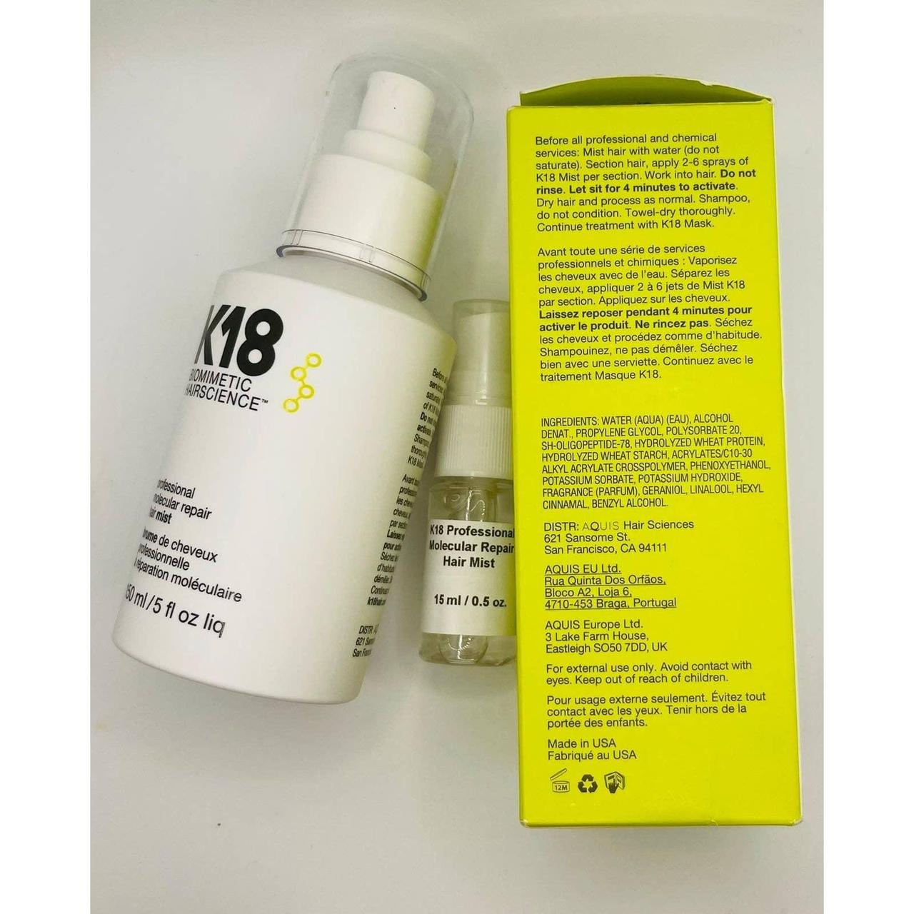 0 5 Oz 15 Ml Bottle Of K18 Professional Molecular Depop