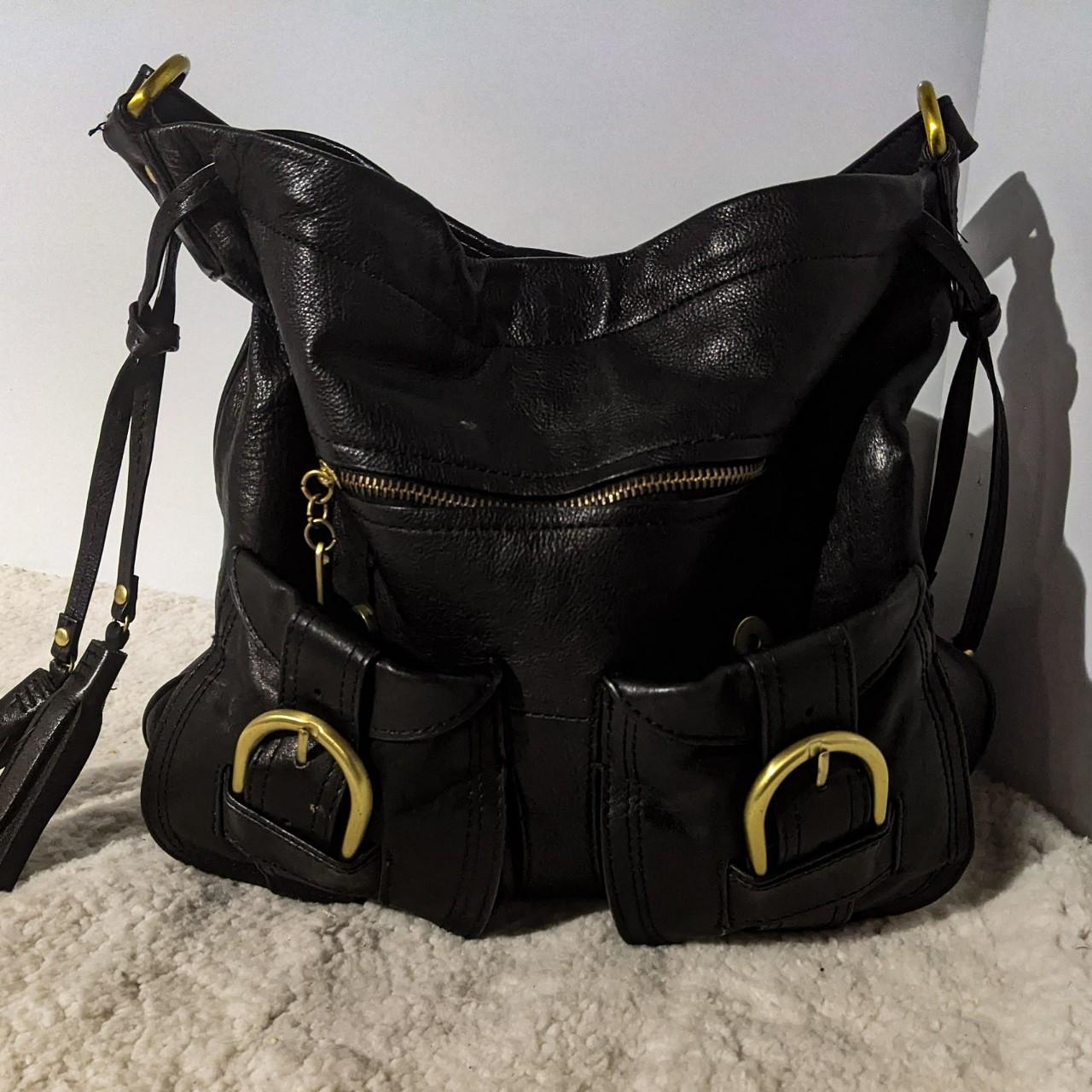 Allison Scott Genuine Leather Shoulder Bag Used but... - Depop