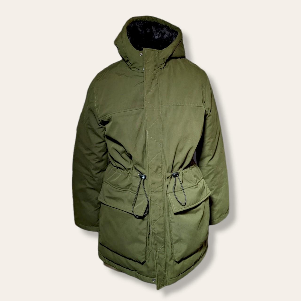 ASOS designs Army / Olive Green Winter Coat... - Depop