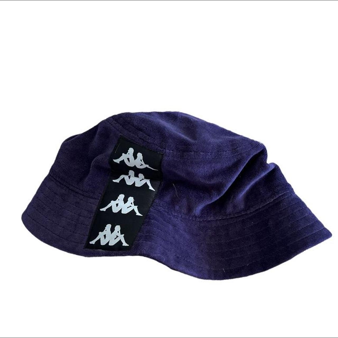 suede purple KAPPA bucket hat - Depop