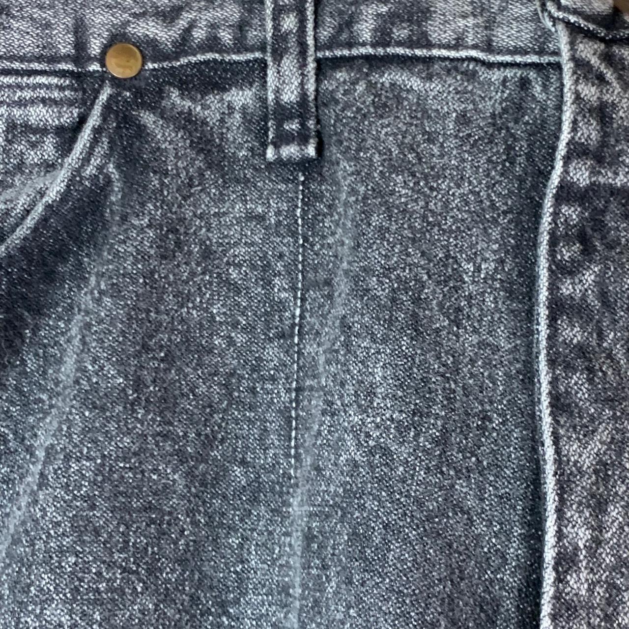 Vintage Wrangler Mens black acid wash jeans. Great... - Depop