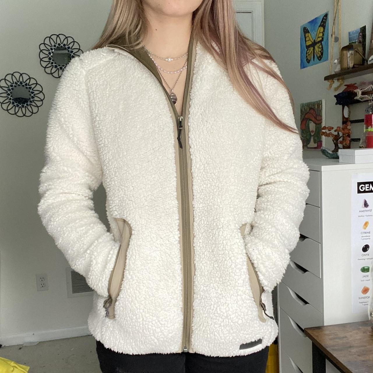 Merrell zip up hoodie A really comfy and fuzzy... - Depop