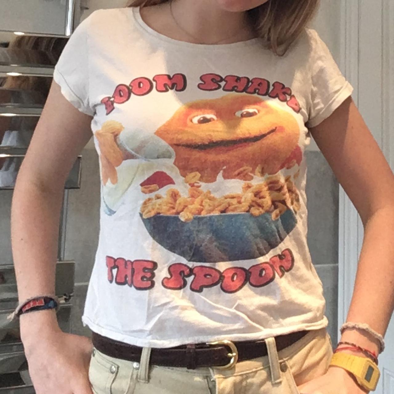 BOOM SHAKE THE SPOON fun vintage top - cute fit - Depop