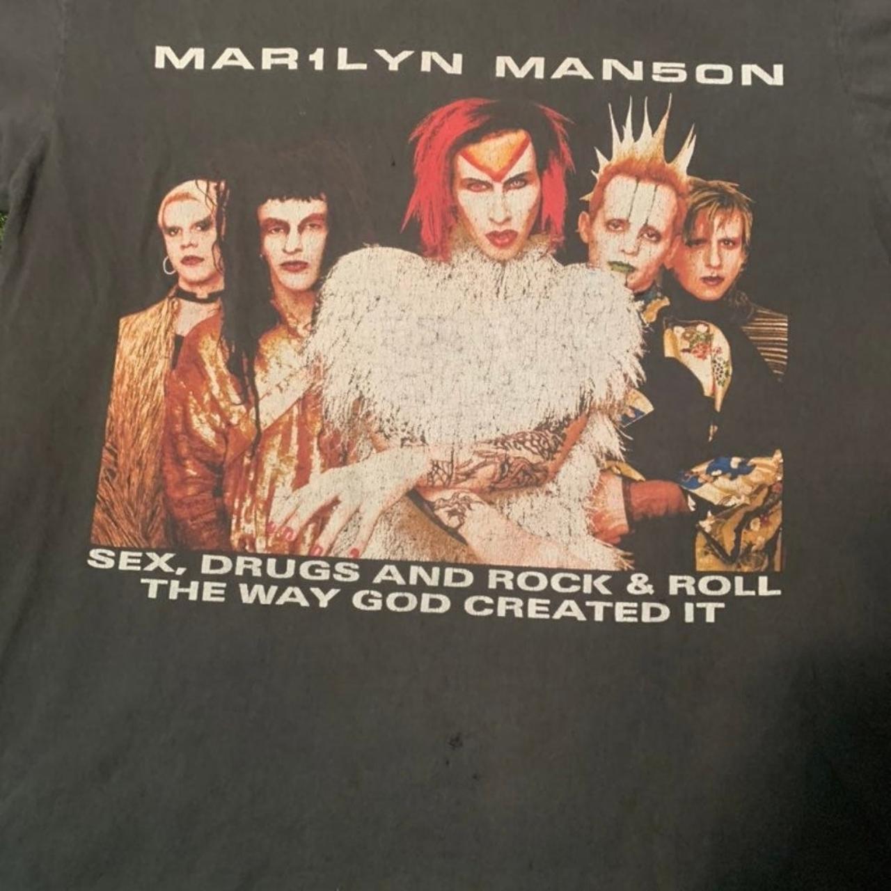 Vintage Marilyn Manson Rock is Dead Tour 1999 T | Depop Vintage Marilyn Manson Rock is Dead Tour 1999 T | Depop